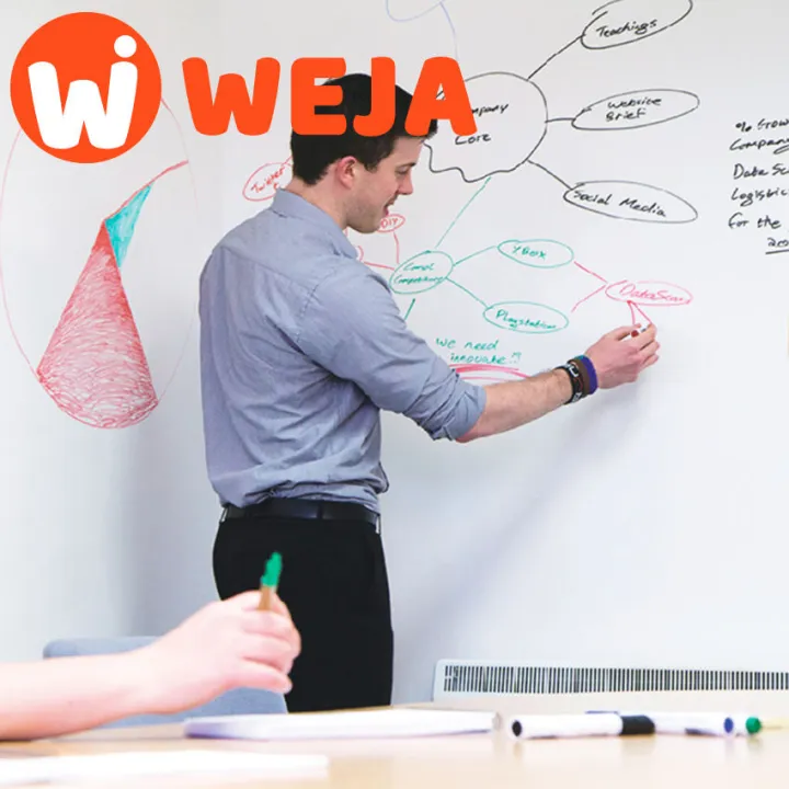 【WEJA】PVC Whiteboard Sticker Creative Message DIY White Board Stickers ...