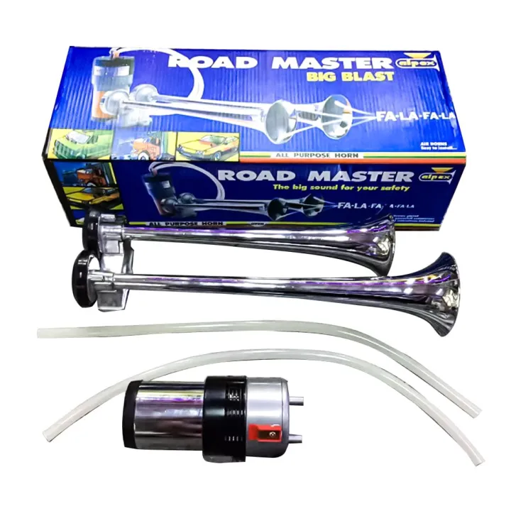 24V Volts Road Master Big Blast FA-LA-FA-LA 2 Trumpet Air Horn with ...