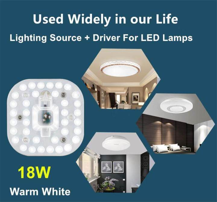 【Miga Plaza】Angelila 12W 18W 24W 36W Square 220V PCB Board Lighting ...