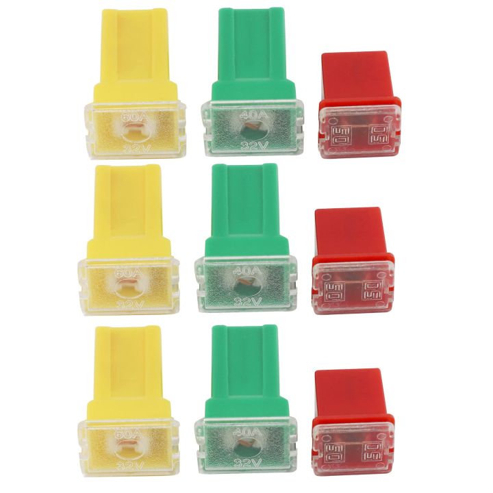 (COKP) 30 Pc Car Fuse Female Maxi Fuse Assortment LOW and TALL/STD ...
