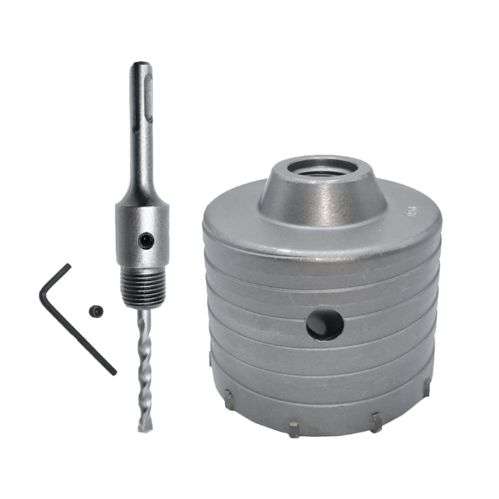 1Set SDS PLUS Concrete Hole Saw Electric Hollow Core Drill Bit Wall ...