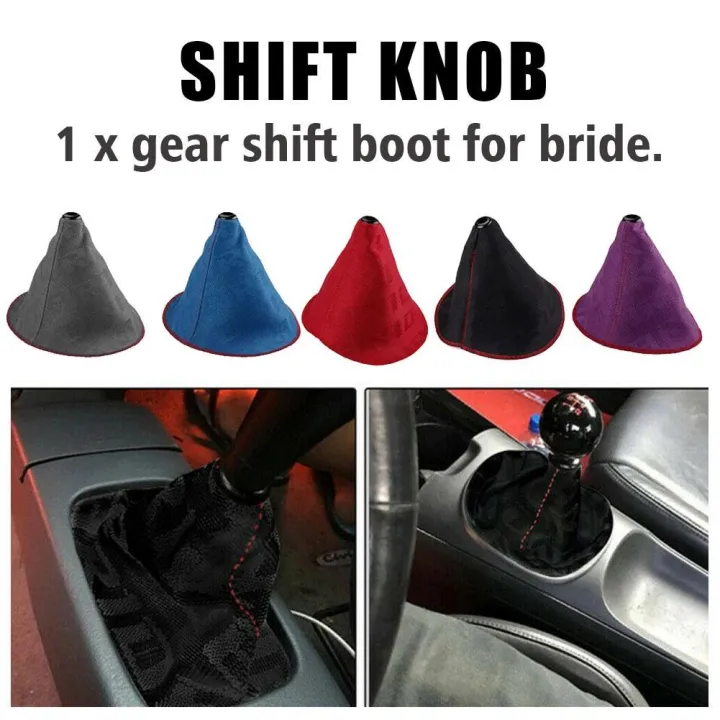 Bartoo- Jdm Style Bride Recaro Hyper Fabric Shift Knob Boot Cover ...