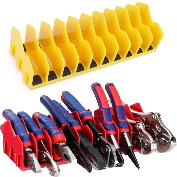Plastic 10 Slots Pliers Cutters Organizer 3" H Drawers Expandable ...