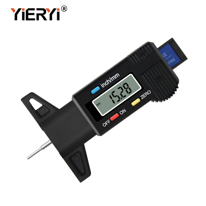 YIERYI Digital Tyre Tire Tread Depth Gauge Tire Tester Tread Checker ...