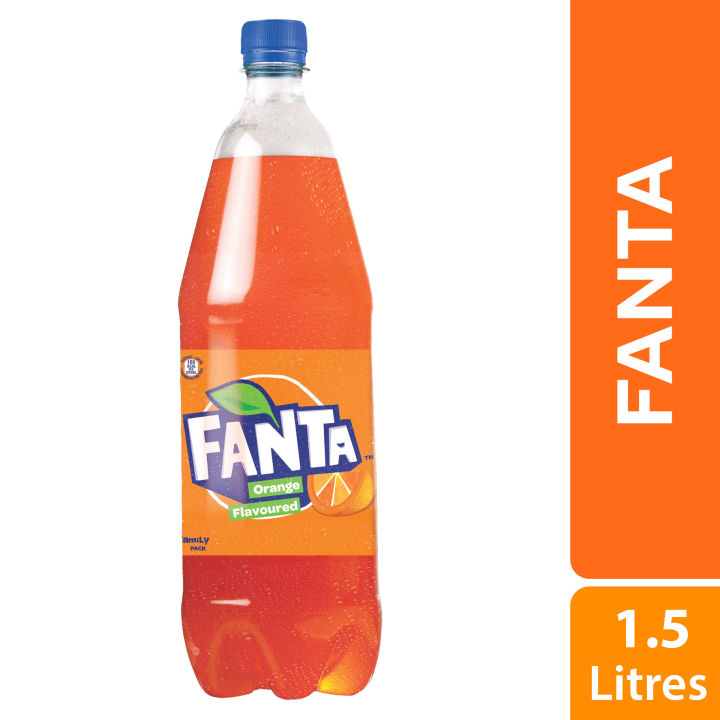 Fanta Orange Flavoured Soft Drink, Refreshing Orangey Flavour, Recyclable Bottle, 1500 ML | Daraz.lk
