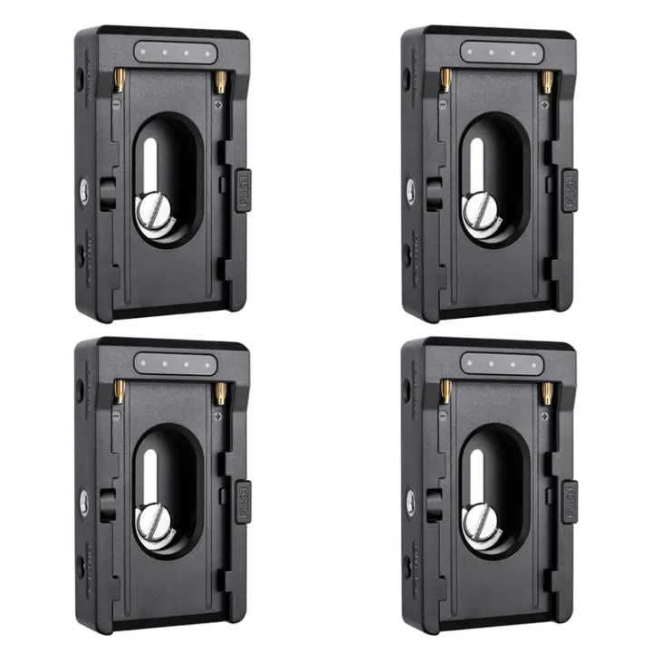 4X Camera Clamp NP-F Battery Adapter Plate NP-F Type Batteries 12V/7.4V ...