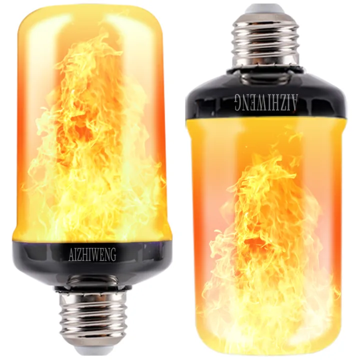 AIZHIWENG Upgraded LED Flame Light Bulbs, 4 Modes Flickering with ...