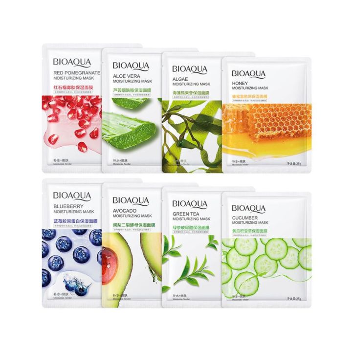 Natural Organic Facial Sheet Mask – Hydrating & Moisturizing with Fruit ...