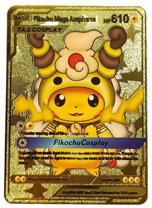 【Serendipity party】Pokemon Cards Metal Vmax Pikachu Card Metal Pokemon ...