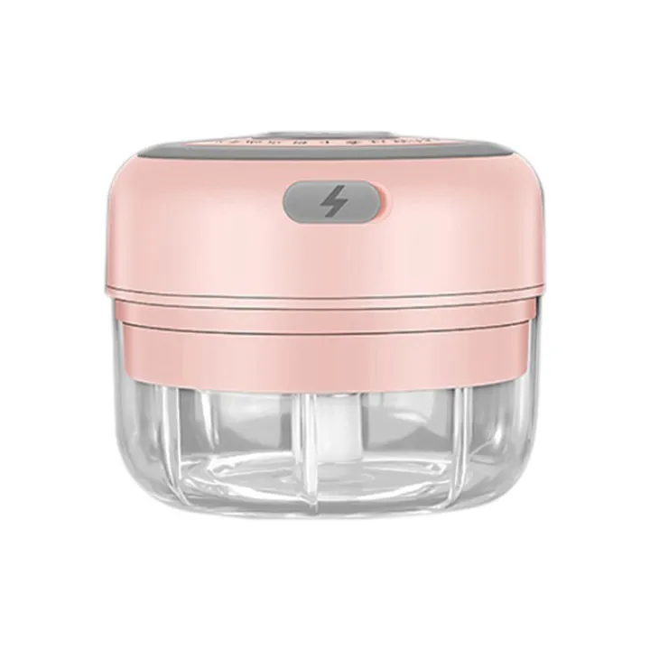 Electric Garlic Masher Mini Chopper Vegetable Chili Mixing Cutting Meat ...