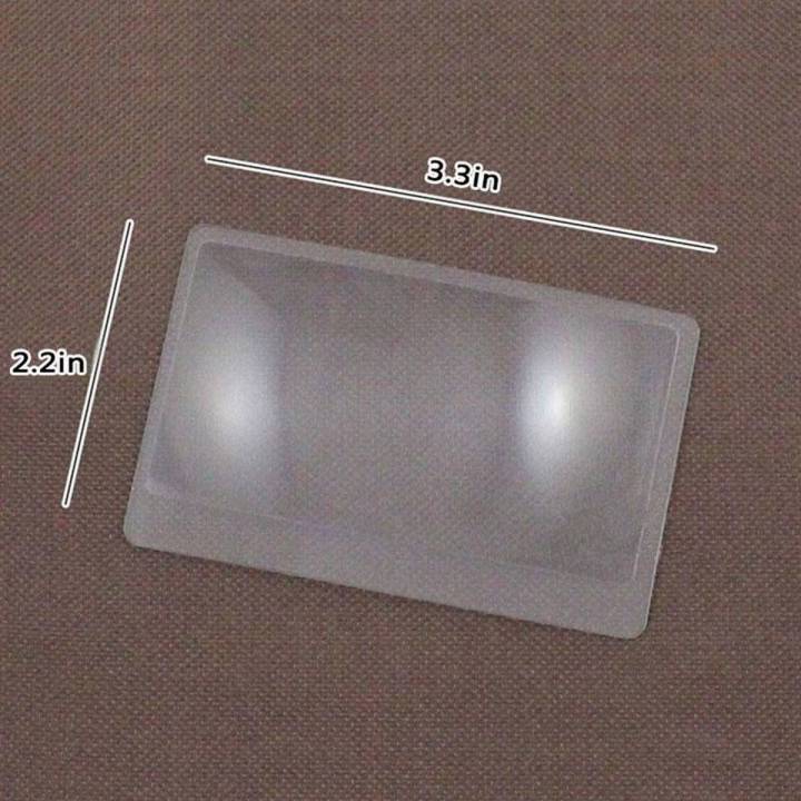 3 X Magnifier Magnification Magnifying Fresnel Pocket Credit Card Size ...