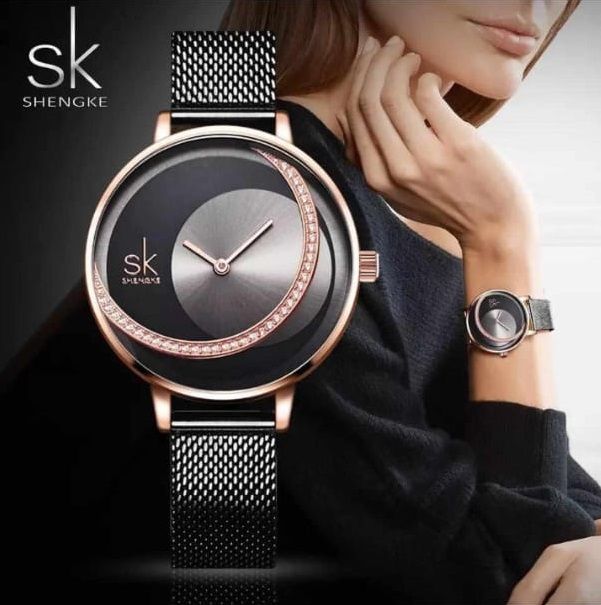 SK Black Belt Ladies Watch | Daraz.lk