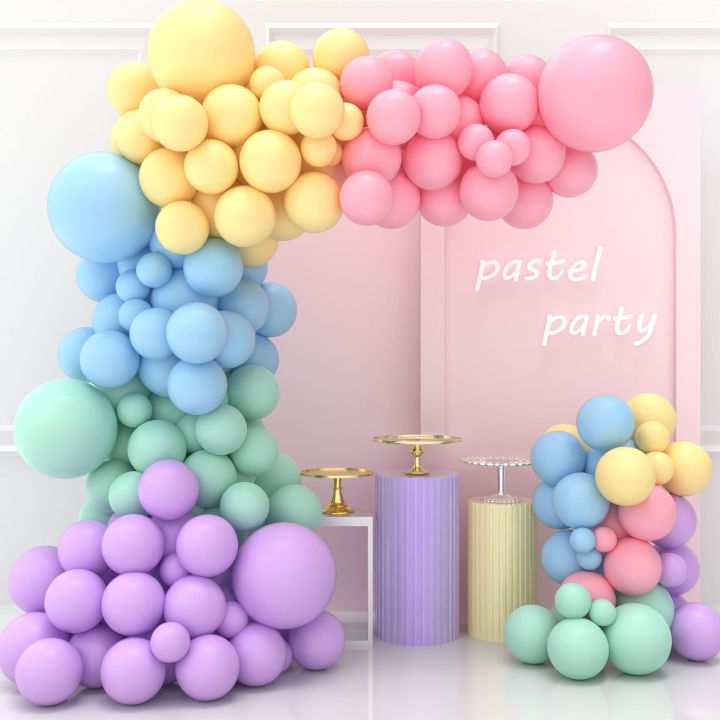 Pastal Multi Color Balloon (15) Packet Pastel Birthday Decoration ...