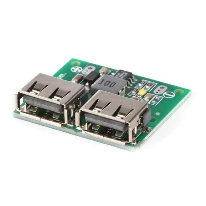 【VogueVenture】Dual USB Output Buck Voltage Board 9V/12V/24V to 5V 3A DC ...