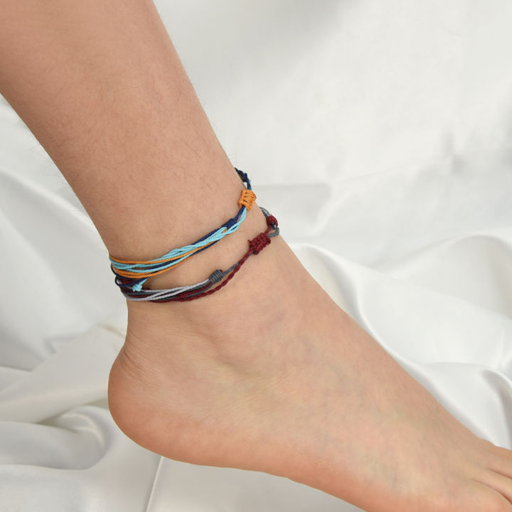 Random 1/5pcs Bohemian Handmade Multi-layer Lucky Cotton Rope ...