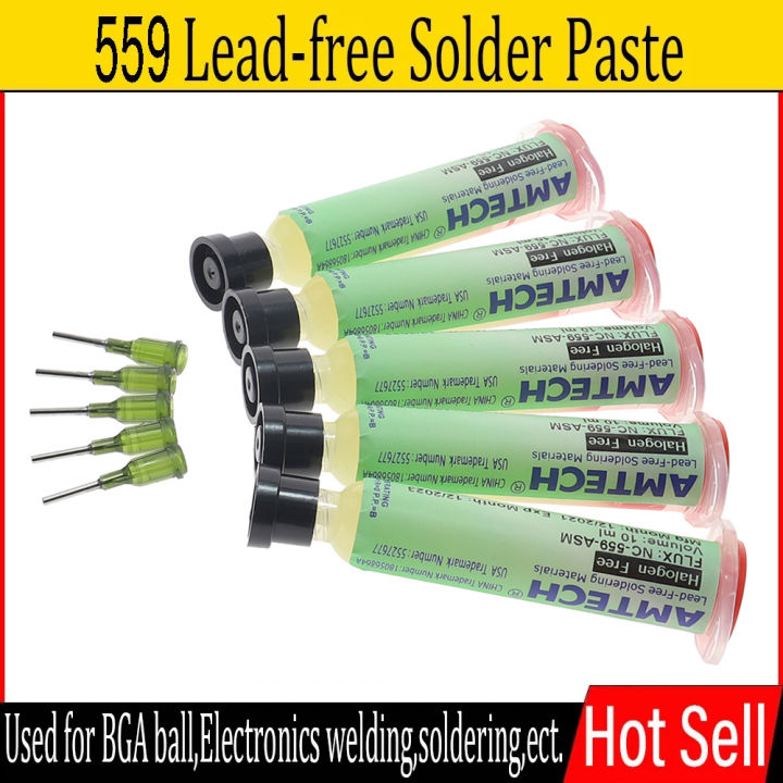 Amtech Nc-559-Asm Grease 10cc Bga No-Clean Solder Paste Soldering ...