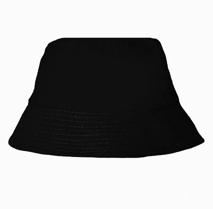 Bucket Hat Black Bucket Cap Unisex 56-59cm Head size Cotton Mix ...