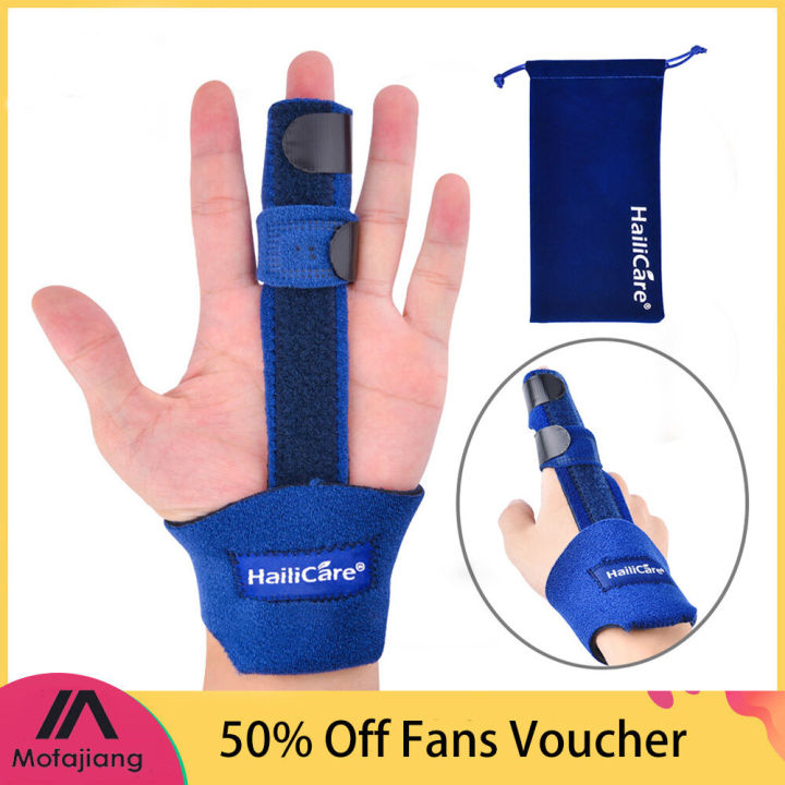 Adjustable Finger Extension Splint Joints Fractures Stabilizer Trigger ...