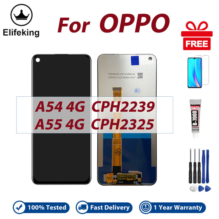 LCD No Frame For OPPO A54 4G A55 4G Display Touch Screen Digitizer ...