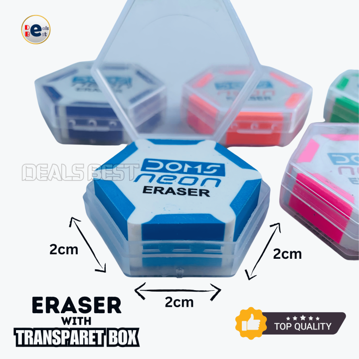 Eraser Set With (Transparent Protected Box) Highly Recommended ...
