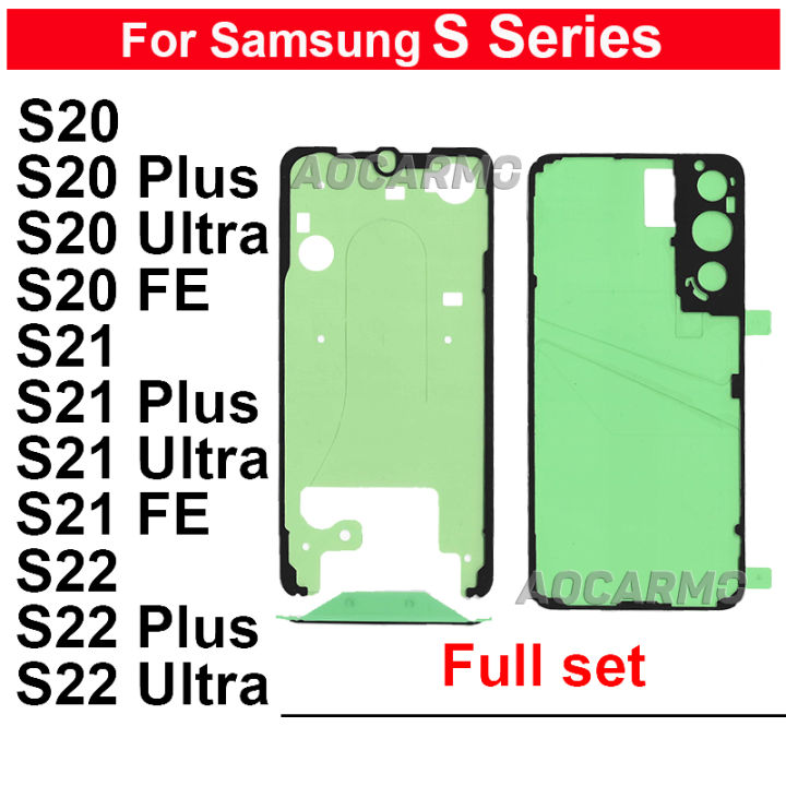 LCD Display Back Cover Battery Camera Sticker For Samsung Galaxy S20 ...