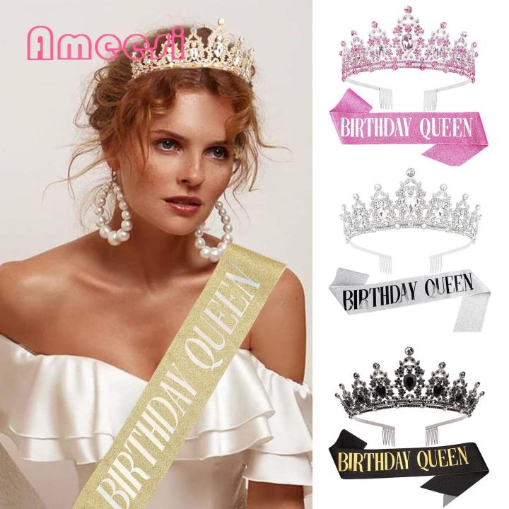Princess Crown Queen Crown Party Dress-up Set with Inlay Perfect ...