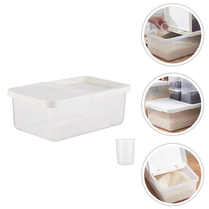1pc Clamshell Rice Storage Box Large Kitchen Container Sealing Box For ...