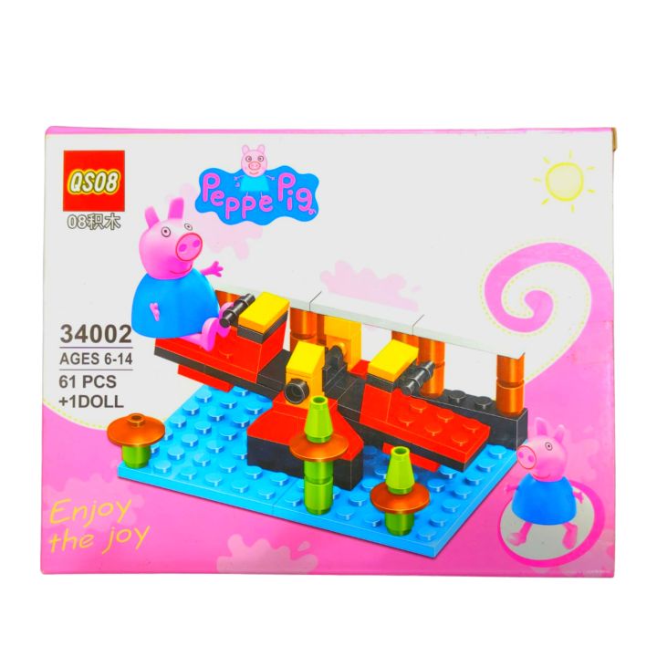 2023 New Peppa Pig Building Blocks Set With FREE Doll Best Birthday ...