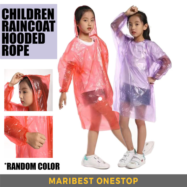 Disposable Rain Coat Kids Raincoat Children Raincoat Hood Raincoat Baju ...