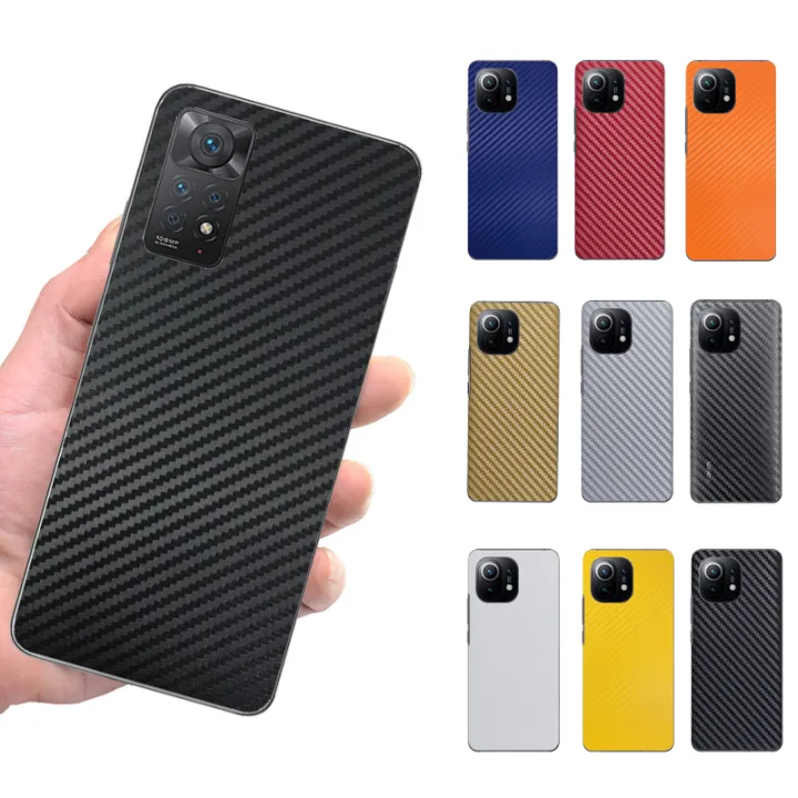 3D Carbon Fiber Skin Phone Back Wrap Sticker for XIAOMI Mi 12 Pro 12X ...
