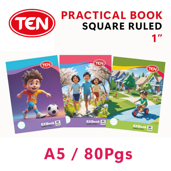 Ten Practical Book - Square Ruled 1" - A5 - 80pgs | Daraz.lk
