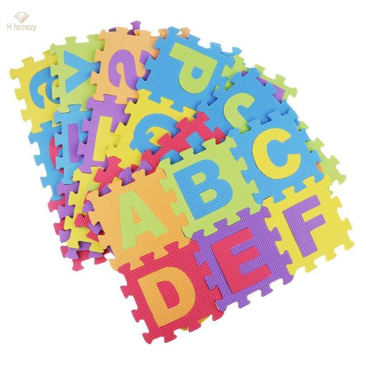 36pcs ALPHABET/ MAT TODDLERS CHILDREN SOFT FOAM JIGSAW | Daraz.lk