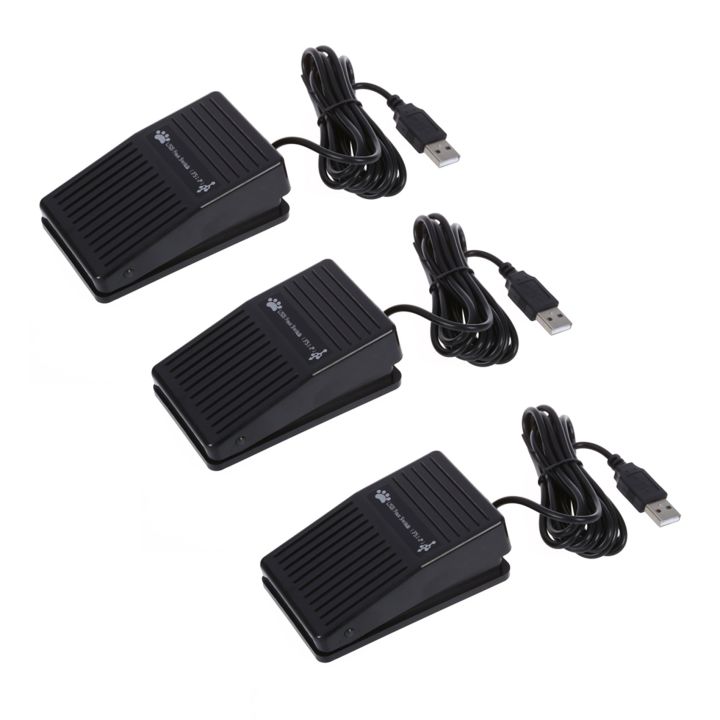 3X USB Foot Pedal Switch Control Keyboard Action for New Foot Switch ...
