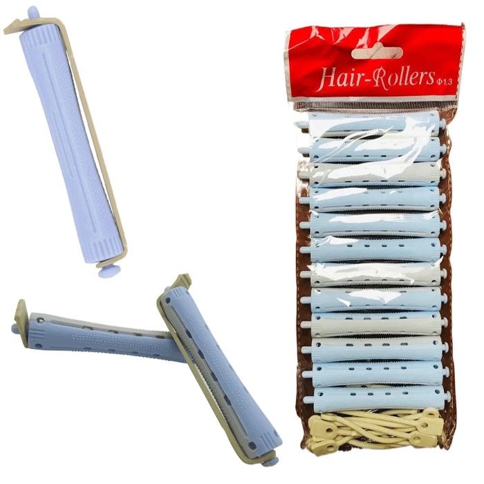 Hair Perm Rollers Perm phcr Rods Curlers Blue and Grey 12 pcs | Daraz.lk