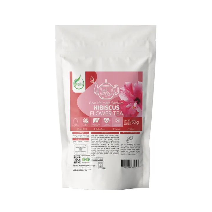 Ancient Nutra Hibiscus Flower Tea 50g | Daraz.lk