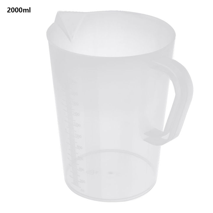 Clear Plastic Pour Measuring Cup Water Pitcher Jug With/without Lid ...