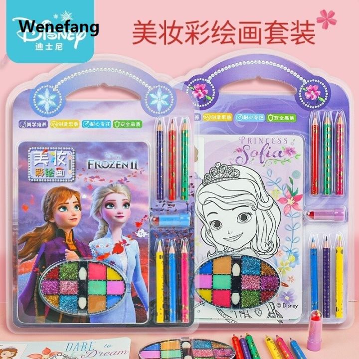Wenefang Fashion Disney Children's Makeup Color Painting Makeup ...
