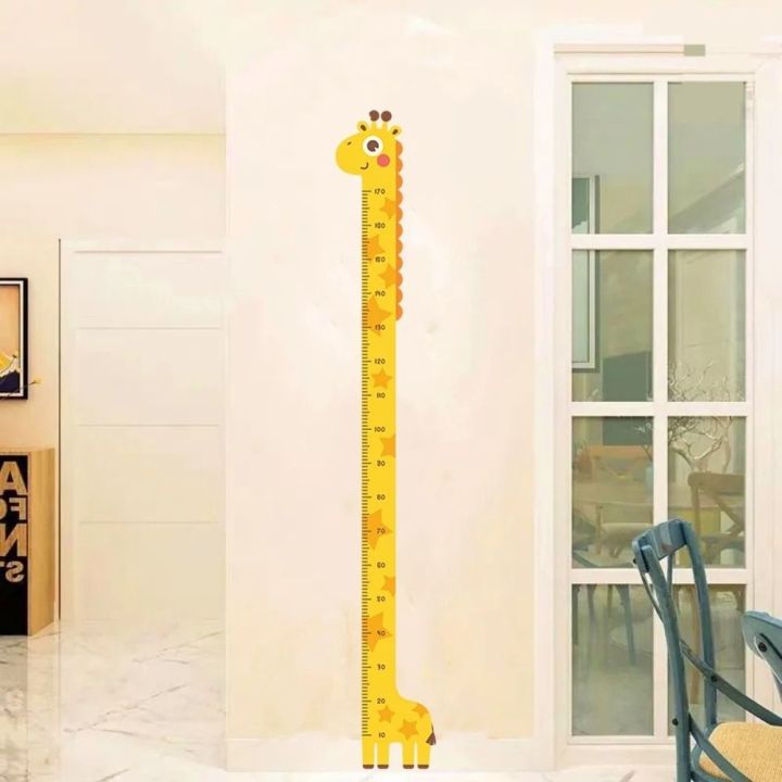 Growth Chart Unicorn Dinosaur Giraffe Height Sticker Waterproof Cartoon ...