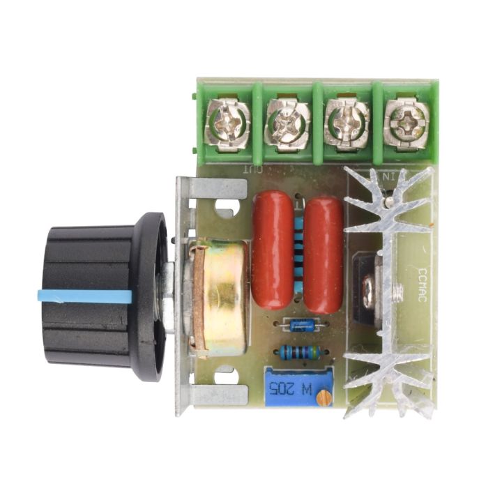 AC 220V 2000W Speed Controller Thermostat SCR Voltage Regulator Dimming ...