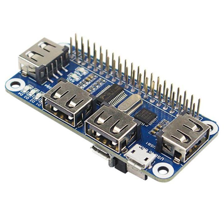 【Simple 3C】4 Ports USB HUB For Raspberry 3 / 2 / Zero W Extension Board ...
