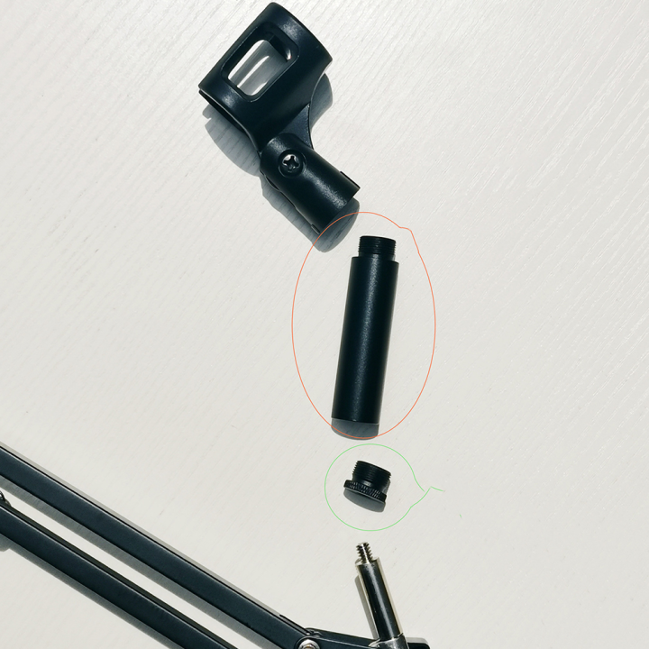 Microphone Stand Extender Extension Arm Desk Stands Accessory Rod Desk ...