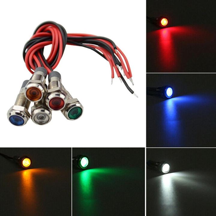 (New)5x car boat 12v-24v 6mm LED indicator light dah dahboard panel ...