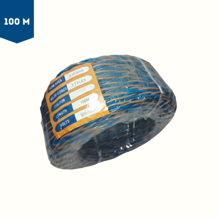 TT Wire RVS Twisted Flexible Cable Wire 100m Roll 300/500V Electrical ...