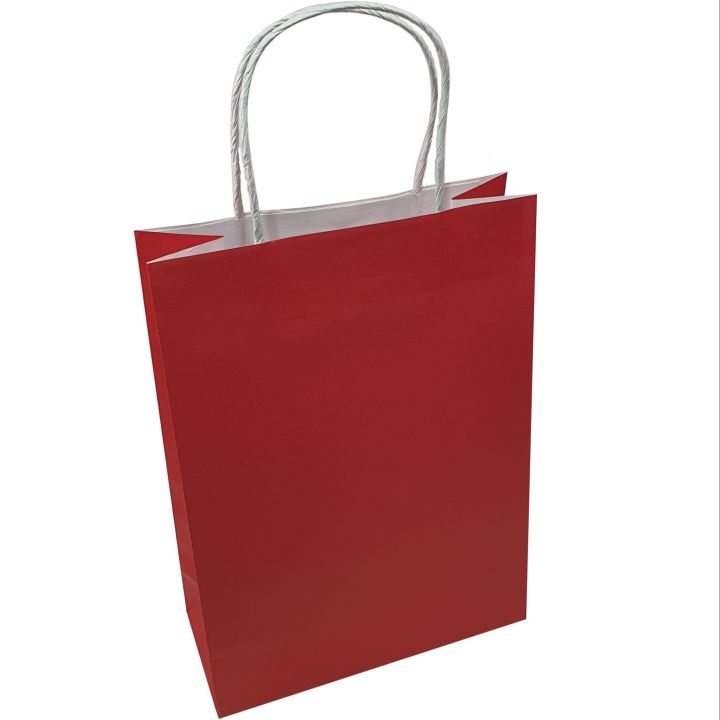 Paper bag Red 28x20x09cm | Daraz.lk