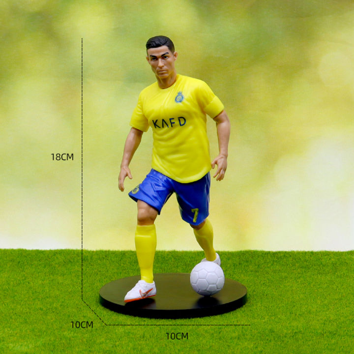 6pcs New Football Star FIFA C.Ronaldo Messi Mbappe Model Dolls Cartoon ...