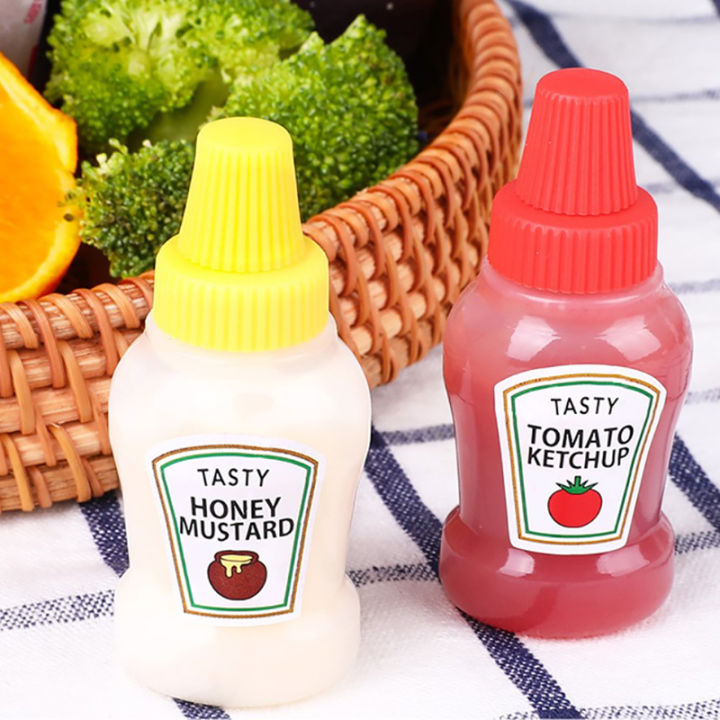 Mini Tomato Gravy Boat Salad Dressing Oil Spray Bottle Ketchup Honey ...