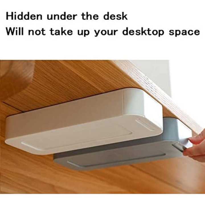 Hidden Storage Drawer Box / Pen Box Desk Organizer Secret Storage ...