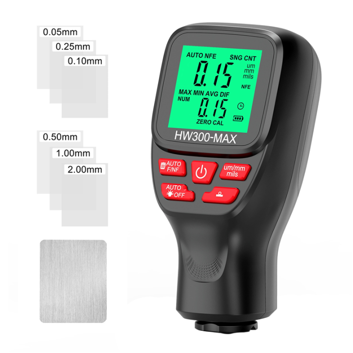 HW300-MAX Coating Thickness Gauge Paint Film Thickness Gauge Universal ...