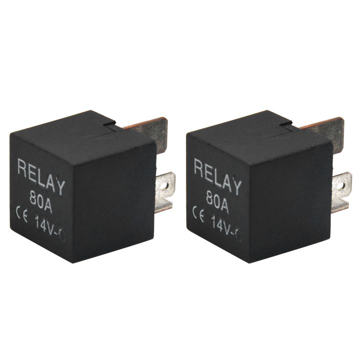 (GGBR) 2 PCS Waterproof Automotive Relay 12V 70Amp 80Amp 4 Pin Normally ...