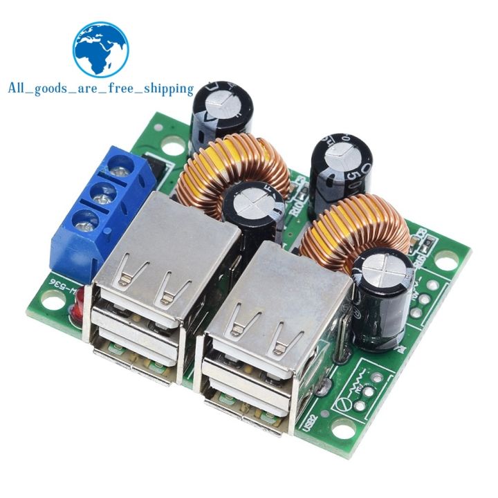 【happy one】4 Four USB Port Step Down Power Supply Converter Board ...